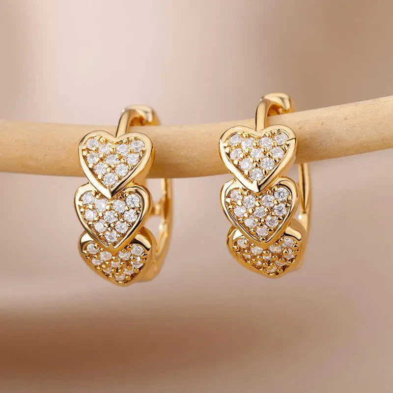 BowLift | Dainty Hoop Heart Earrings